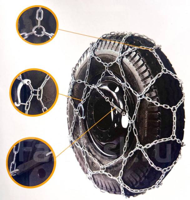 Цепи противоскольжения BOHU Сота 12.00-20 (320-508) 315/80R22.5 (2шт ...
