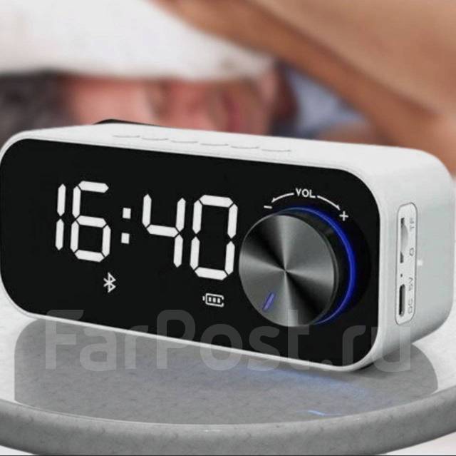 Портативная Bluetooth колонка с часами, новый, в наличии. Цена: 1 680 ...