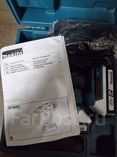 Шуруповерт Makita DF488 dwe новый Оригинал ! Мощный ! 18V, б/у, в ...