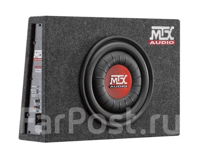Сабвуфер Активный MTX RTF10P/10/600W. компакт узкий, широкополосные, 25,4 x 25,4 см (10 x 10 ...
