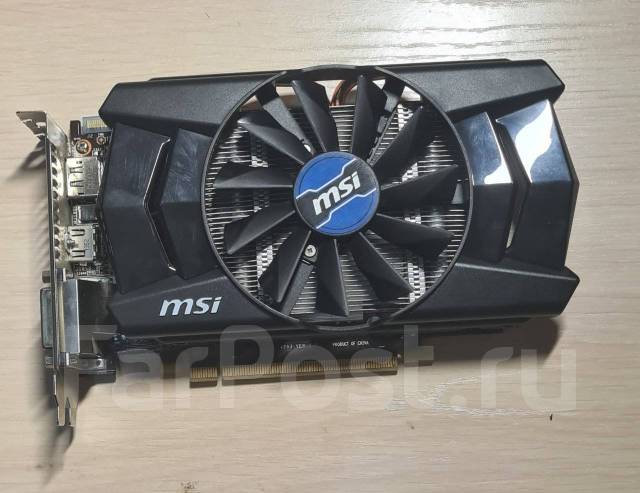 Видеокарта MSI Radeon R7 260X OC 1Gb, б/у, в наличии. Цена: 2 000₽ во ...