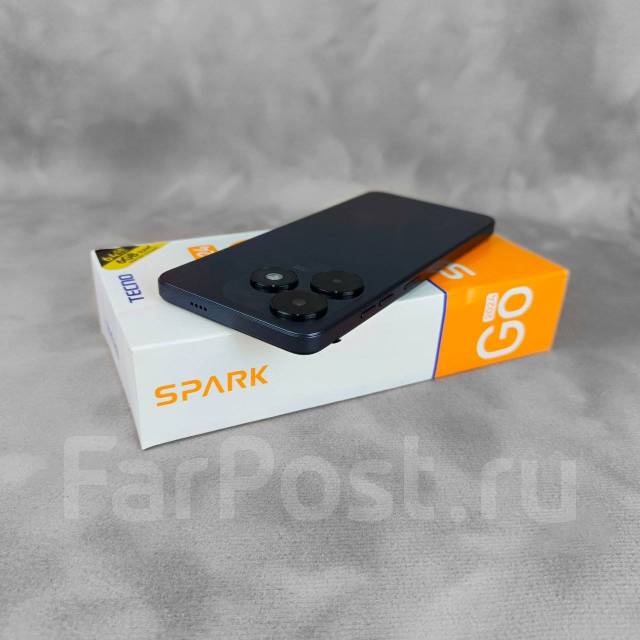 Tecno Spark Go 2024 3ГБ+64ГБ Ростест! Чёрный! +Подарок, 64 гб, 6.56", моноблок, черный, 3G, 4G ...