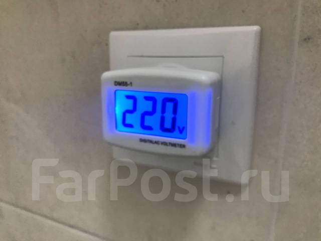Вольтметр в розетку 220 вольт новый в наличии Цена 500₽ во Владивостоке
