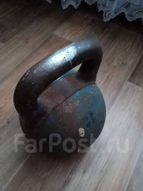 Продам гирю 16 кг разборная, б/у, в наличии. Цена: 3 500₽ во Владивостоке