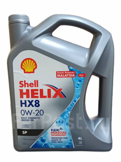 Масло моторное Shell Helix HX8 SP 0w20 4л синтетика, синтетическое, 4 ...