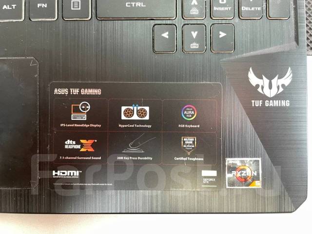 Asus fx505dt ryzen5/1650/8gb, ноутбук, игровой, 15.6", 8 гб, б/у, в ...