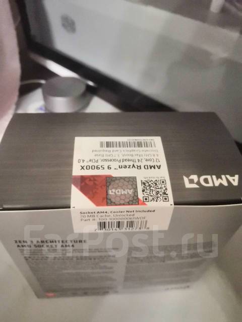 AMD Ryzen 9 5900x, новый, в наличии. Цена: 29 999₽ в Уссурийске