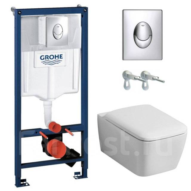 Инсталляция для унитаза, Grohe Rapid SL, комплект 3 в 1, в наличии ...