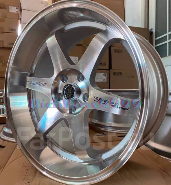 NEW! Комплект литых дисков Rays TE37 19*9.5J под заказ, 19", 1 шт, 5x114.3, 10,00 кг. 73,1 мм ...