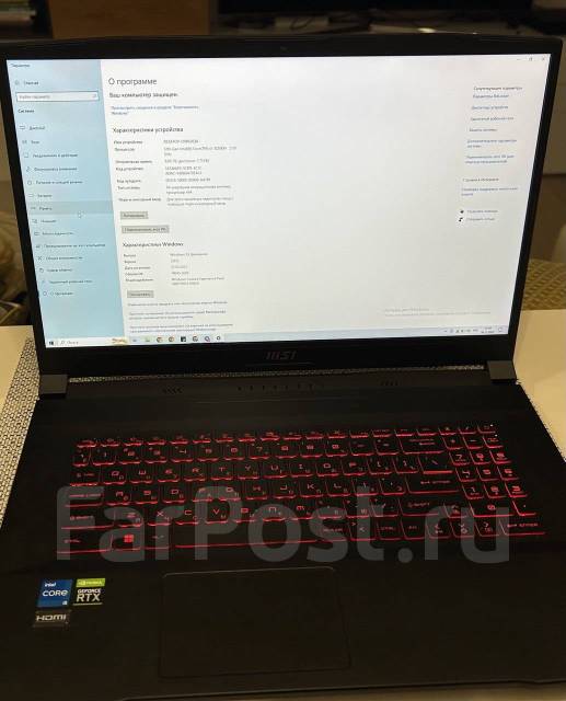 Продам 17.3" Ноутбук MSI GF76 Katana, игровой, 512 Гб, 8 гб, 4,5 ГГц ...