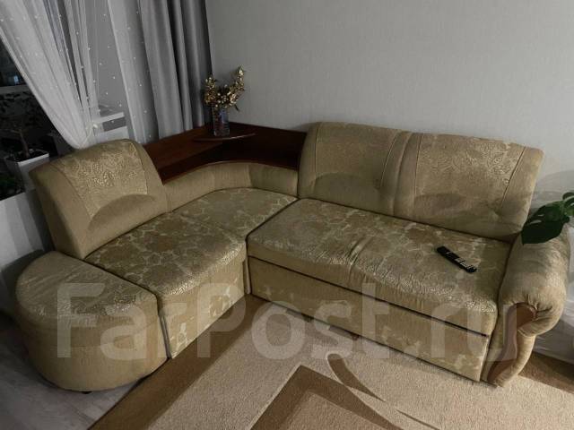 Продам угловой диван, дельфин, ткань, поролон, коричневый, 160,0 см ...