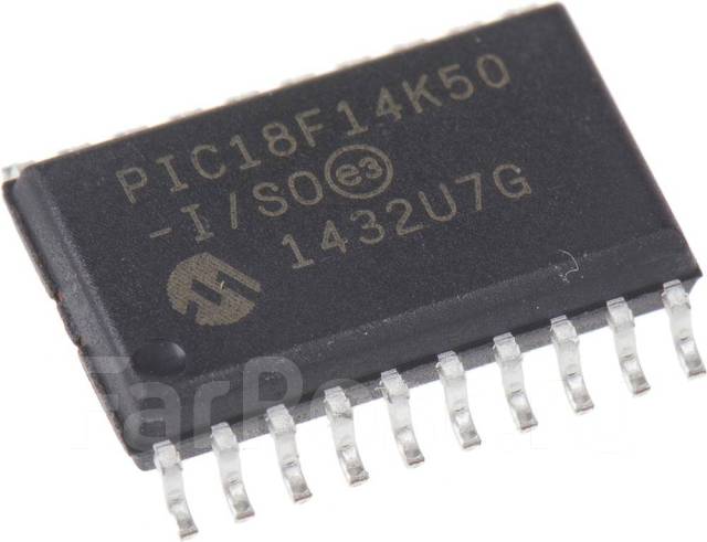 Микроконтроллер 8-бит PIC18F14K50-I/SO 16Kb flash, б/у, в наличии. Цена: 500₽ во Владивостоке