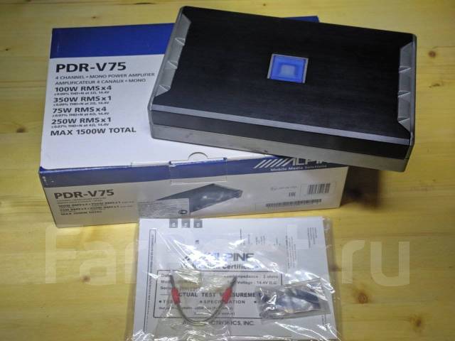 5-канальный цифровой усилитель мощности Alpine PDR-V75, 1 500 Вт, б/у ...