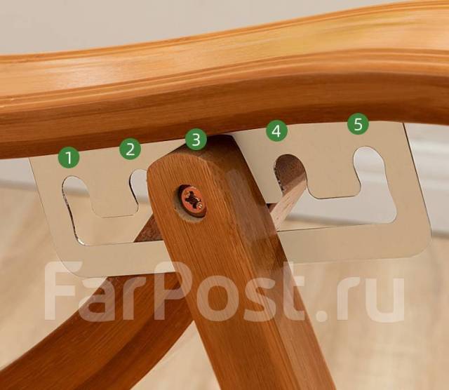 Кресло-качалка с подушкой. Рег-ка спинки. Подставка под ноги. Складная ...