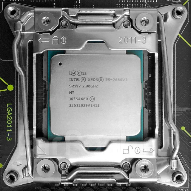Материнская плата X99 с процессором C10/T20 и памятью 16Gb. ATX, Новая ...
