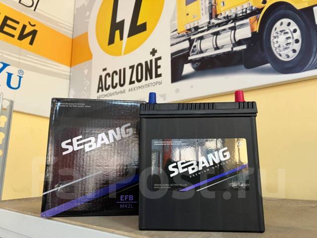 Sebang EFB M42 M-42 Start-Stop 40а/ч 420A (-1000руб за старый АКБ), обратная (левое), 40 А.ч ...