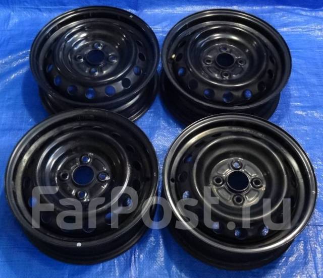 Оригинальные штампованные диски Toyota R14 5,0J 100x4. 4 шт. Отправка ...