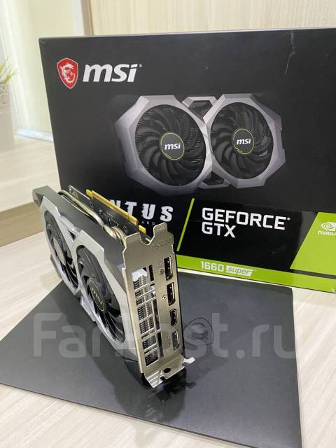 Видеокарта MSI GeForce GTX 1660 Super Ventus OC 6GB, б/у, в наличии ...