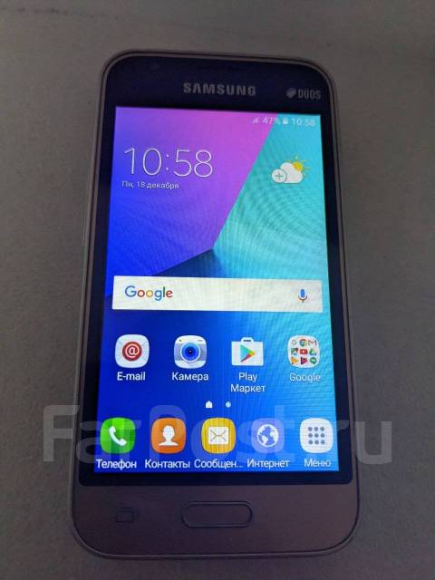Отличный смартфон Samsung j1 mini prime, до 8 гб, моноблок, золотой ...