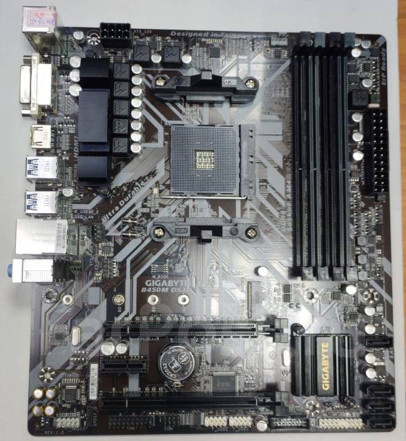 Материнская плата Gigabyte B450M-DS3H (AM4), новый, в наличии. Цена: 7 ...
