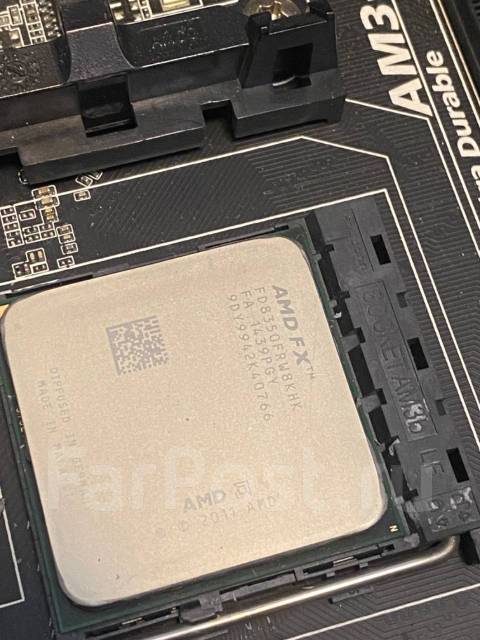 Игровая материнская плата AMD AM3+ с процессором, Gigabyte, б/у, в ...