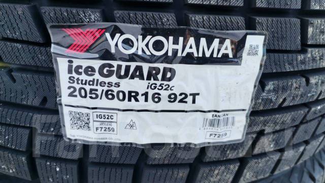 Yokohama Ice Guard IG52c, 205/60 R16, 16", 1 шт, 205 мм, 60 %, радиальный, зимние, без шипов ...