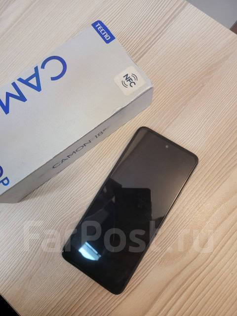 Tecno camon 18p 8/128Gb Отличное состояние, гарантия, моноблок, черный ...