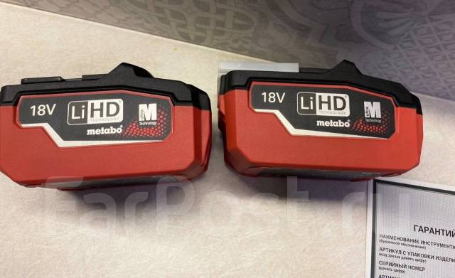 Аккумулятор 18V metabo® Li-HD M-ultra Technology 5.5Ah 99Wh, новый, в ...