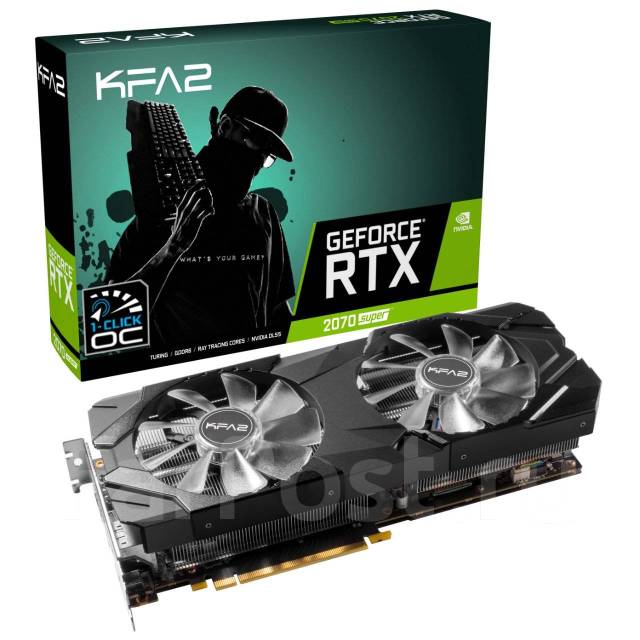 Видеокарта KFA2 GeForce RTX 2070 Super 8GB EX (1-Click OC), б/у, в ...