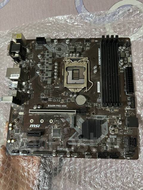 Плата MSI LGA1151-v2 B360 B360M PRO-VDH 4xDDR4 1xPCI-Ex16 HDMI/DVI/Dsu ...