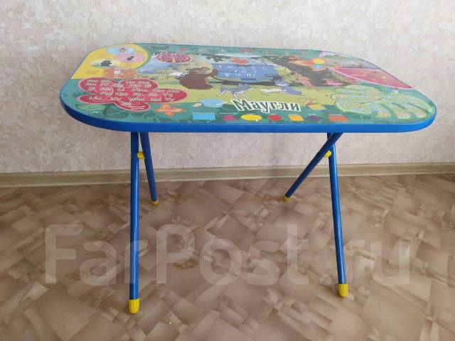 Столик детский обучающий складной, б/у, в наличии. Цена: 2 200₽ во ...
