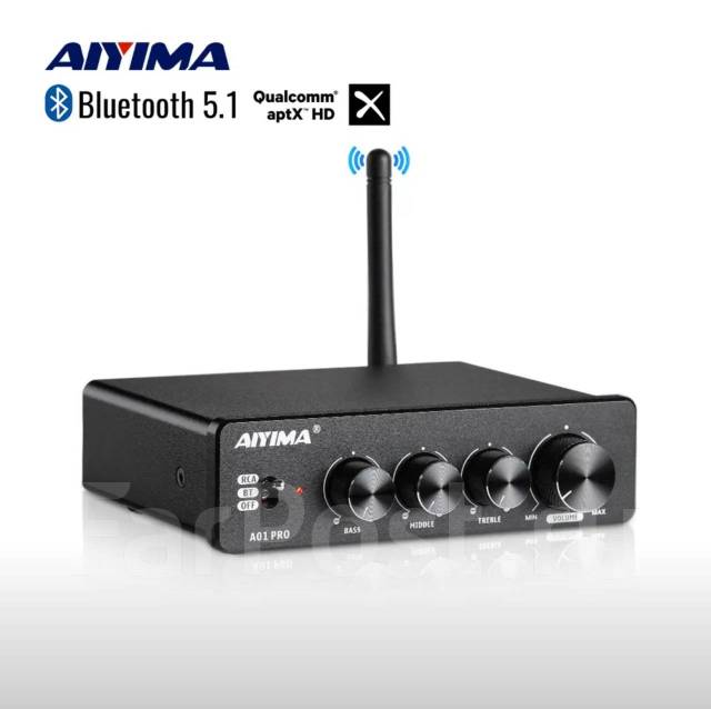 Цифровой аудио усилитель мощности Aiyima 2.1, с Bluetooth 5.1, новый, в наличии. Цена: 7 420₽ во ...