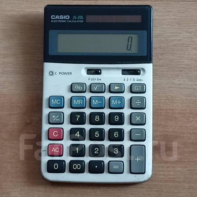 Электронный калькулятор Casio JS-20L, в наличии. Цена: 700₽ во Владивостоке