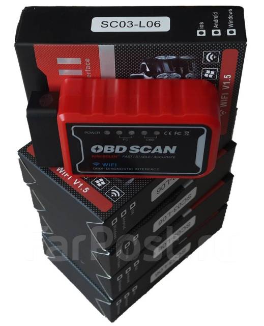 Сканер диагностический "Kingbolen" OBD SCAN v1.5 WiFi, чип PIС18F25K80, новый, в наличии. Цена ...