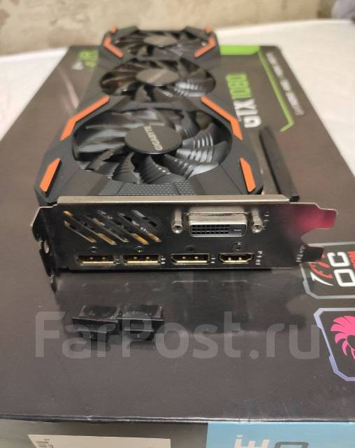 Видеокарта Gigabyte GTX 1080 WF OC, б/у, в наличии. Цена: 16 000₽ во ...