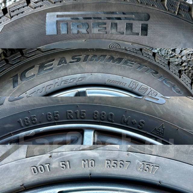 = Зимний Комплект = Диски Weds Nirvana 4/100 + Pirelli 185/65R15, 15 ...