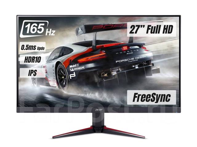 27" Монитор Acer Nitro VG270 черный 165Гц в Отличном Состоянии, ЖК (LCD ...
