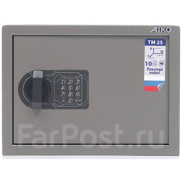 Сейф Aiko TM-25 EL, новый, в наличии. Цена: 12 290₽ в Хабаровске