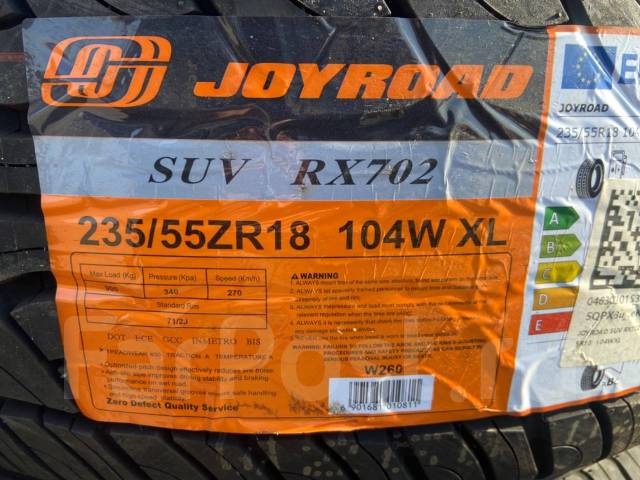 Joyroad SUV RX702, 235/55R18 104W, 18", 1 шт, в наличии, 235 мм, 55 % ...