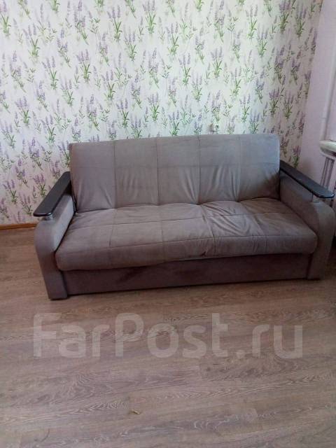 Диван-кровать двухспальный раскладывается бу, ткань, ящик для белья, б ...