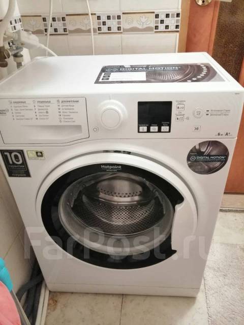 Стиральная машинка, Hotpoint-Ariston, 6,0 кг, б/у, в наличии. Цена: 10 ...