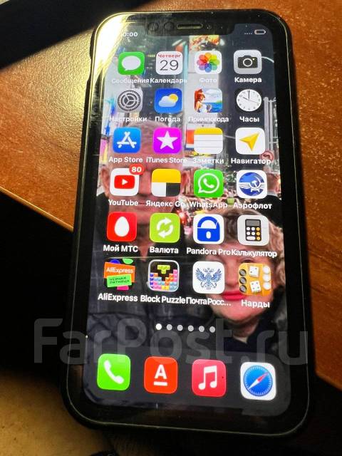 Айфон х, Apple iPhone X, 256 гб, 5.80", черный, 4G LTE, б/у, в наличии ...