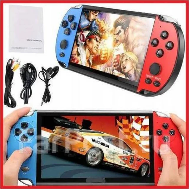 Игровая консоль портативная MP4-X7 3000+ игр экран 4,3 дюймов 2500mAh ...