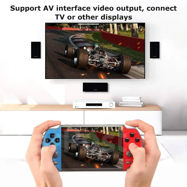Игровая консоль портативная MP4-X7 3000+ игр экран 4,3 дюймов 2500mAh ...