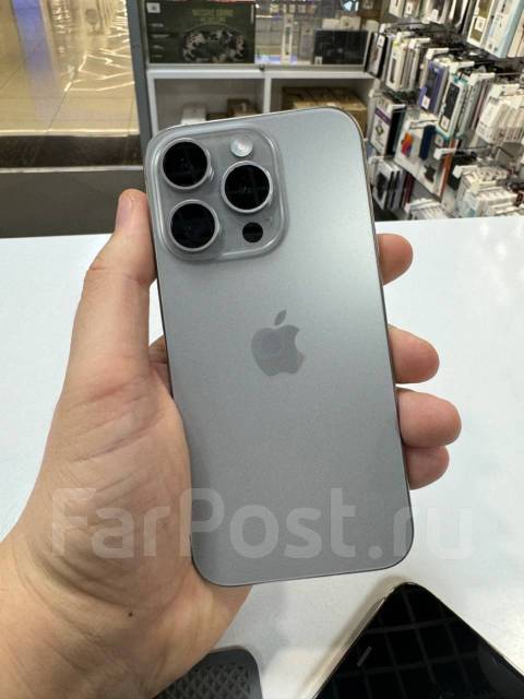 Продам iPhone 15 Pro 128 GB Natural Titanium. 0 циклов заряда, 6.10 ...