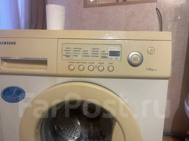 Стиральная машина Samsung, 3,5 кг, б/у, в наличии. Цена: 1 500₽ во ...