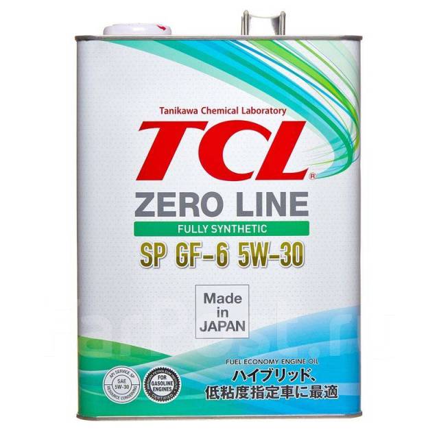 Масло моторное TCL Zero Line Fully Synth, Fuel Economy, SP, GF-6, 5W30 ...