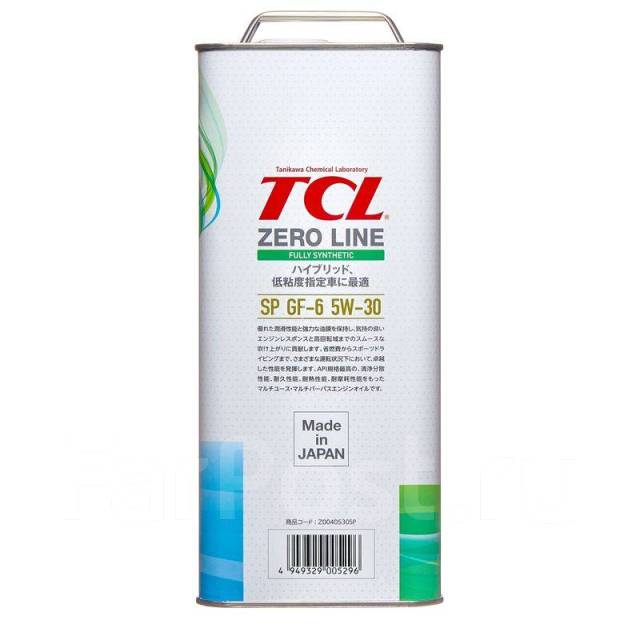 Масло моторное TCL Zero Line Fully Synth, Fuel Economy, SP, GF-6, 5W30 ...