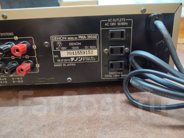 Усилитель Denon PMA-390AE 100 вольт, б/у, в наличии. Цена: 16 000₽ во ...