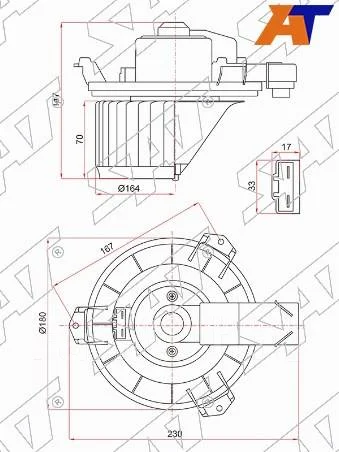 Мотор отопителя салона FORD Mondeo V 14-, Lexus GX, Lexus GX470, Lexus ...